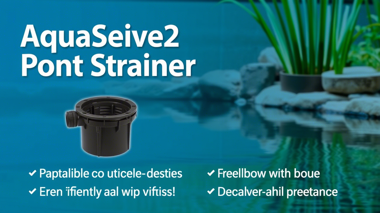 Koi-Approved: Pond Strainers Built to Last and Perform Flawlessly ...